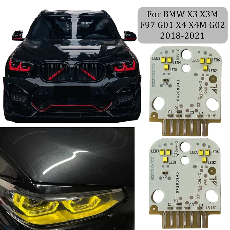 for BMW X3 X3M F97 G01 X4 X4M G02 2018 2019 2020 2021 Lemon Yellow Red ...
