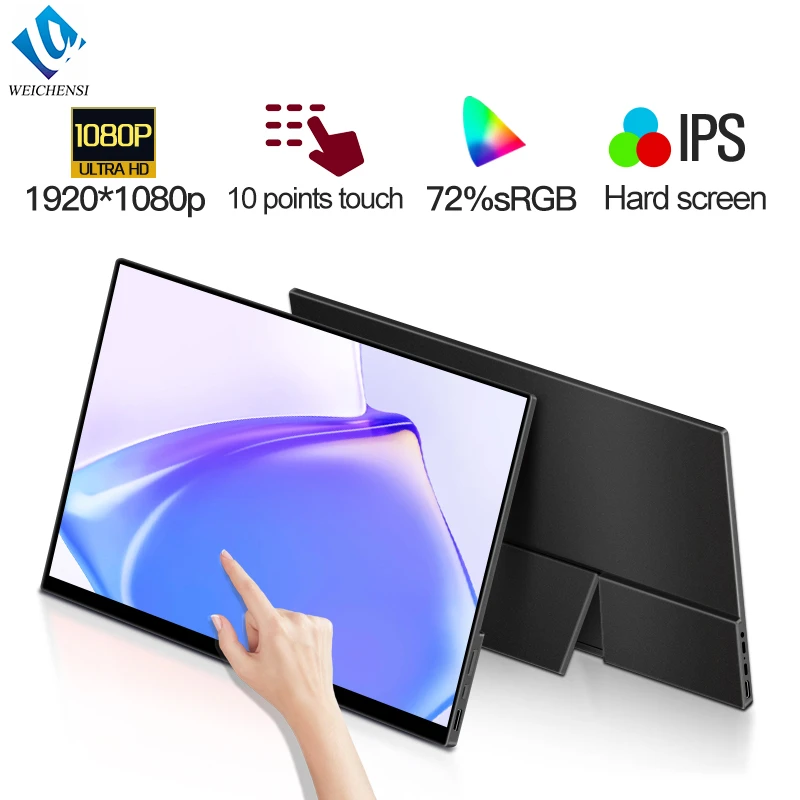 15.6 Inch 1080p Touch Screen Portable Monitor 1920*1080 FHD with Type-C ...