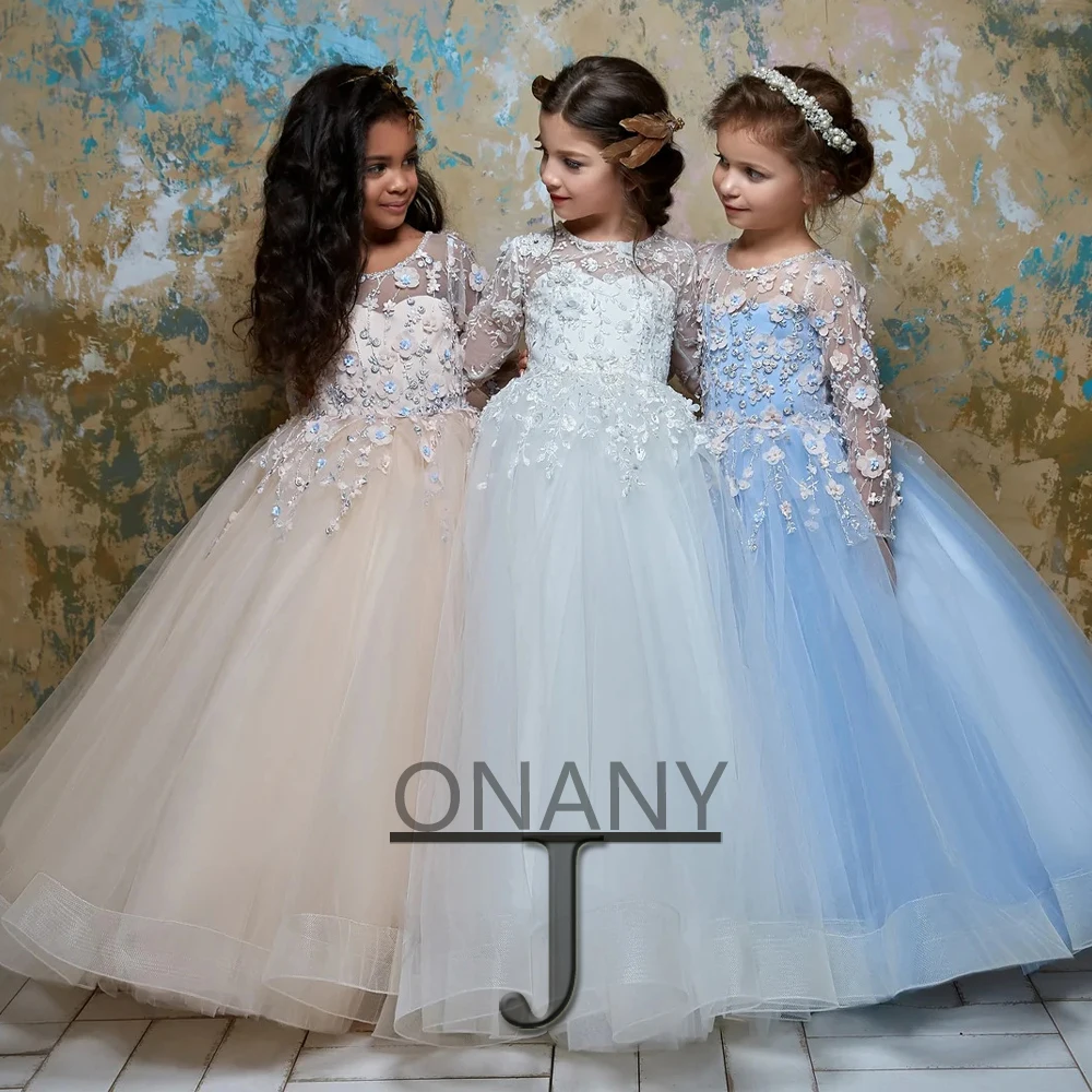 JONANY-Elegant-Flower-Girl-Dress-New-Arrival-O-Neck-Custom-Made ...