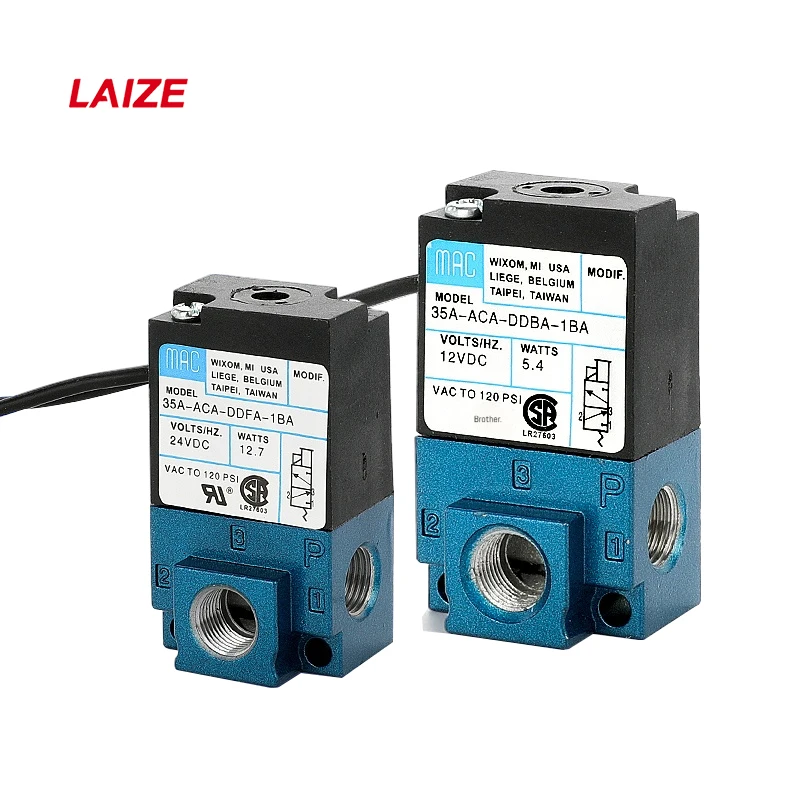 High Frequency Solenoid Valve MAC Type 35A Pilot-Operated 12/24V 5.4W ...