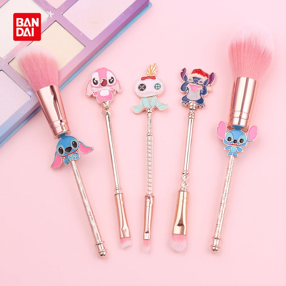 Bandai Lilo & Stitch Makeup Brushes Set Foundation Eye Shadow Powder ...