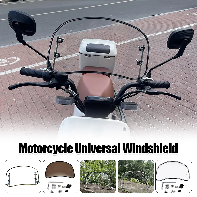 Universal-Retro-Motorcycles-Modification-Scooter-Windshield-Wind ...