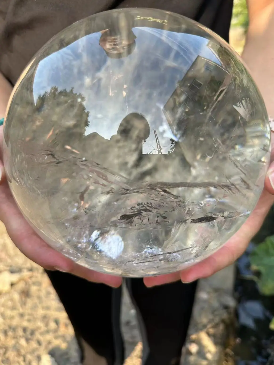 Natural-High-Quality-Clear-Quartz-Crystal-Sphere-Healing-Stone-Ball ...
