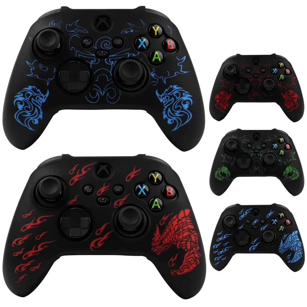 Laser-Carving-Soft-Silicone-Skin-Cover-Controller-Skin-Gamepad-Joystick ...