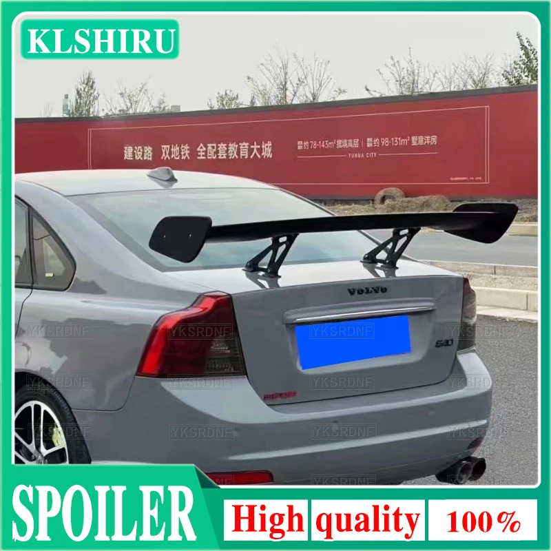 For-Volvo-S40-Spoiler-ABS-Material-Car-Rear-Wing-Primer-Color-Rear ...