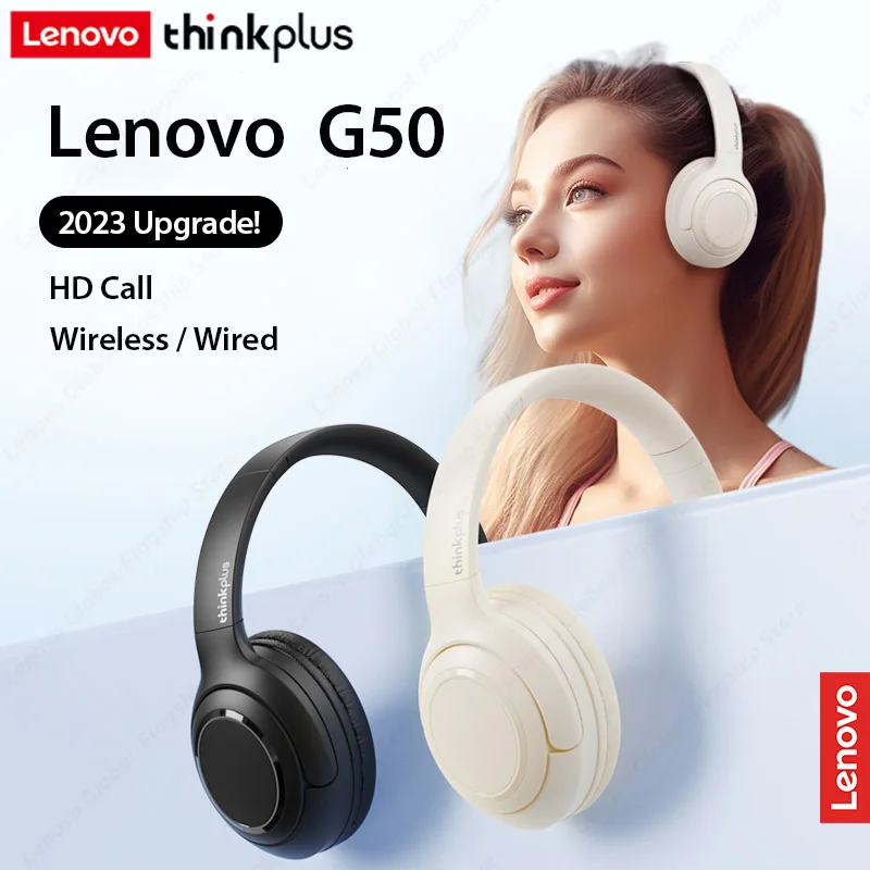 Lenovo-G50-Wireless-Headset-Bluetooth-5-3-Headphones-Game-Bass-HiFi ...