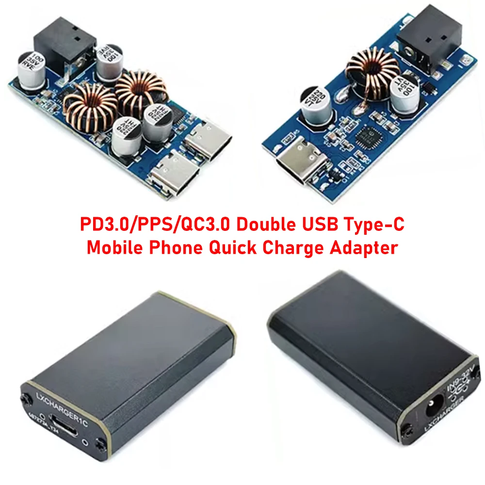 QC3-0-QC2-0-Double-USB-Type-C-Mobile-Phone-Quick-Charge-Adapter-DC7-1V ...