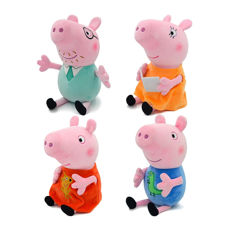 Peppa-Pig-Boneca-de-pel-cia-Brinquedos-macio-recheado-George-Pig-pai-m ...