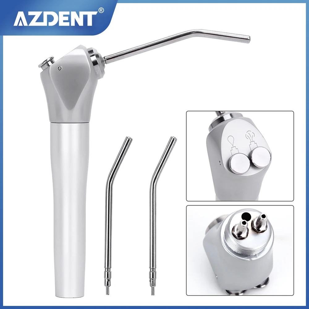 AZDENT-Dental-Air-Water-3-Way-Syringe-Handpiece-with-2-Nozzles-Tips ...