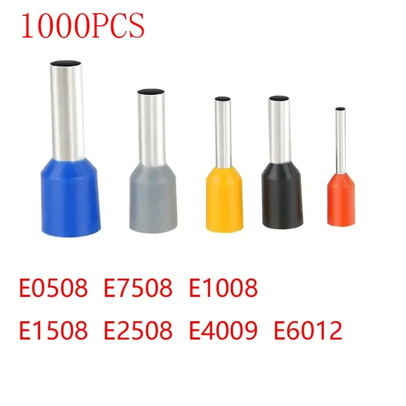 1000pcs-Pack-E0508-E7508-E1008-E1508-E2508-Insulated-Ferrules-Terminal ...