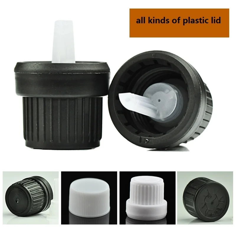 18MM-black-white-plastic-Cap-plastic-dropper-stopper-5ml-10m-15ml-20ml ...