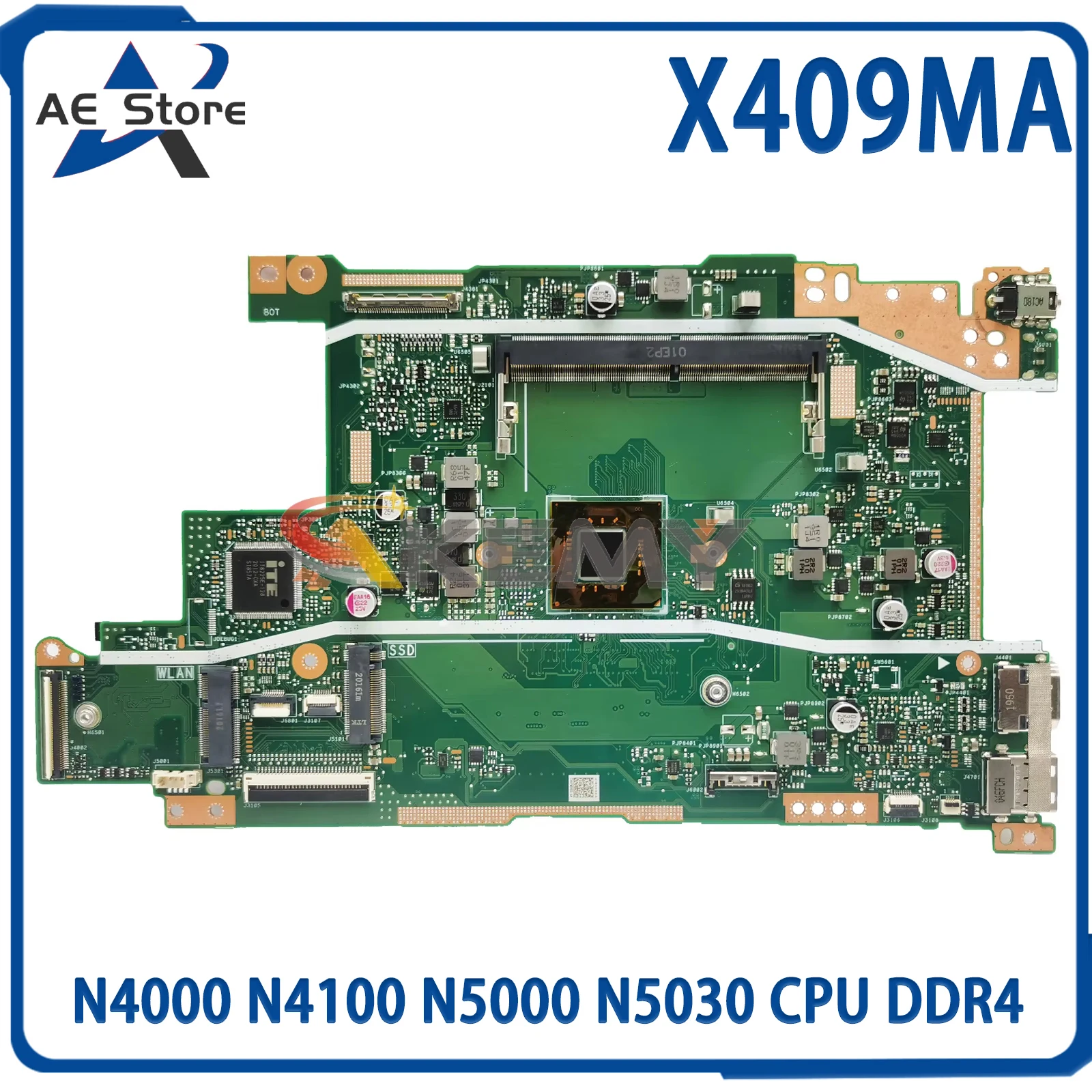 AE-X409MA-Mainboard-For-ASUS-VivoBook-X409-X509MA-Laptop-Motherboard-W ...