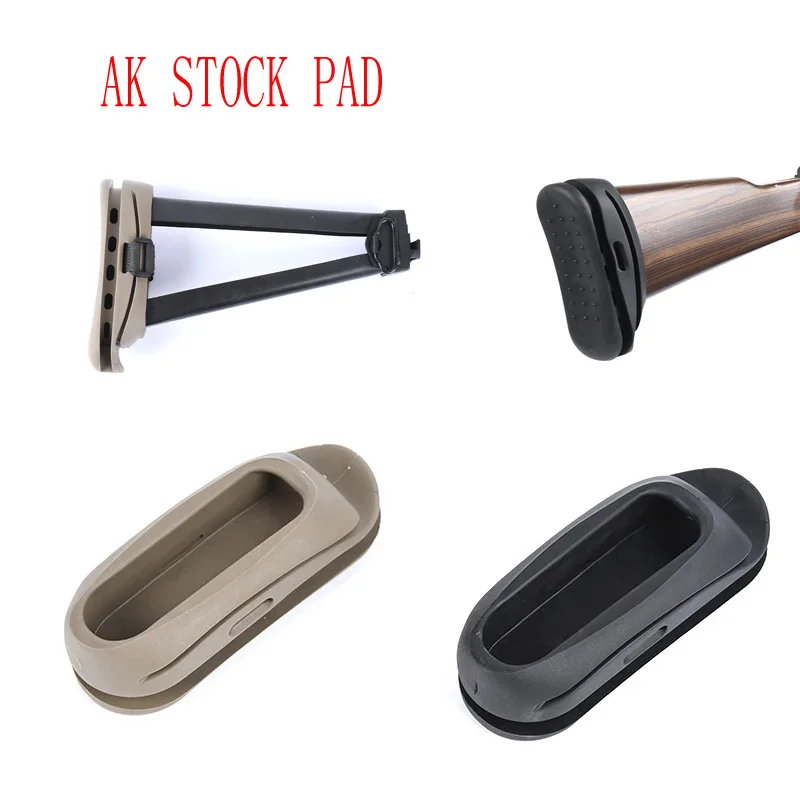 ELEMENT Airsoft AK Stock Pad 74U Shockproof Rubber AK47 Buttstock Rear ...