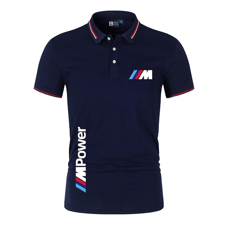 Polo-con-Logo-de-coche-para-hombre-Camiseta-cl-sica-de-manga-corta-de ...