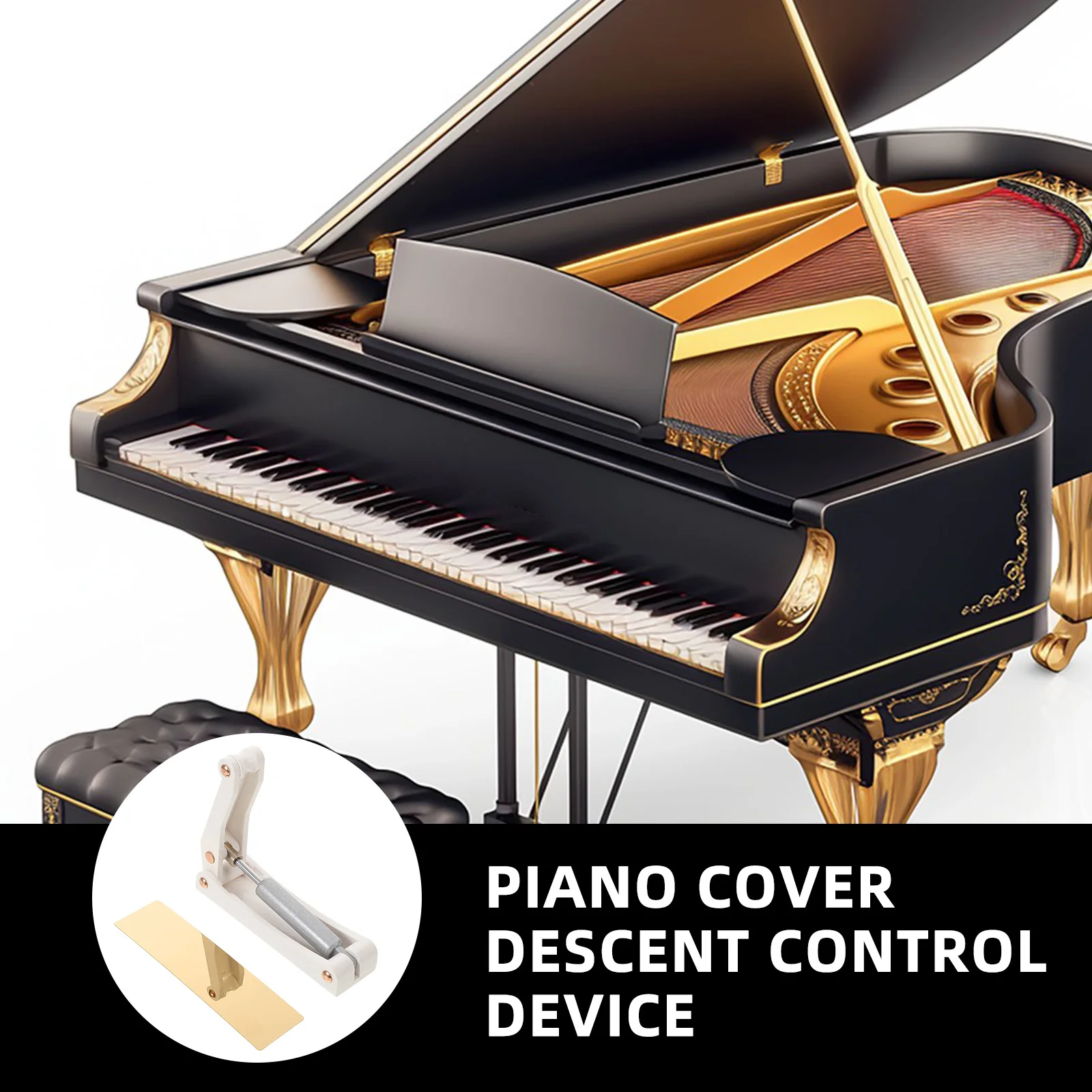 Piano Descender Slow Fall Decelerator Non-marking Fallboard Buffer Tool ...