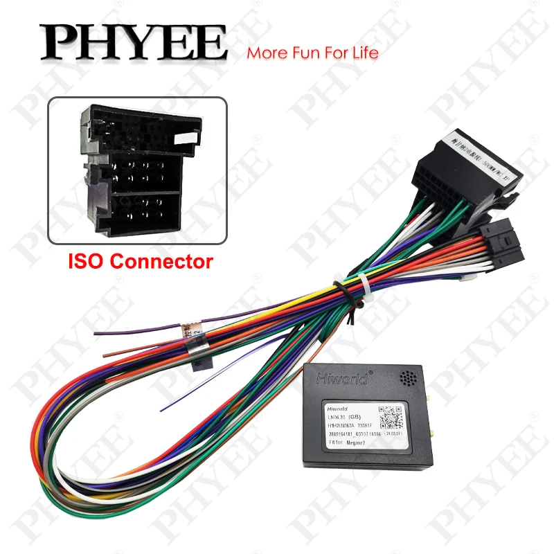 ISO-Cable-Adapter-CAN-Bus-Decoder-Box-16-Pin-Plug-Connector-Car-Android ...