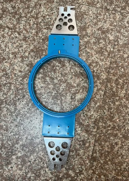 Blue small plastic embroidery machine hoop frames for Barudan
