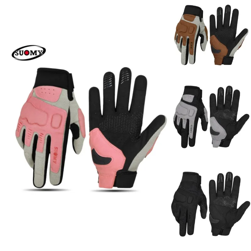 SUOMY-Breathable-Full-Finger-Racing-Motorcycle-Gloves-Quality-Stylishly ...