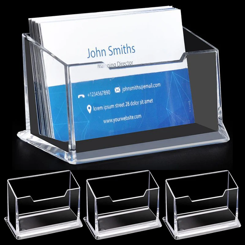 Clear-Desk-Shelf-Box-Storage-Display-Stand-Acrylic-Plastic-Transparent ...
