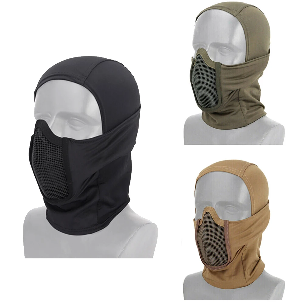 Tactical-Full-Face-Mask-Balaclava-Cap-Motorcycle-Army-Airsoft-Paintball ...