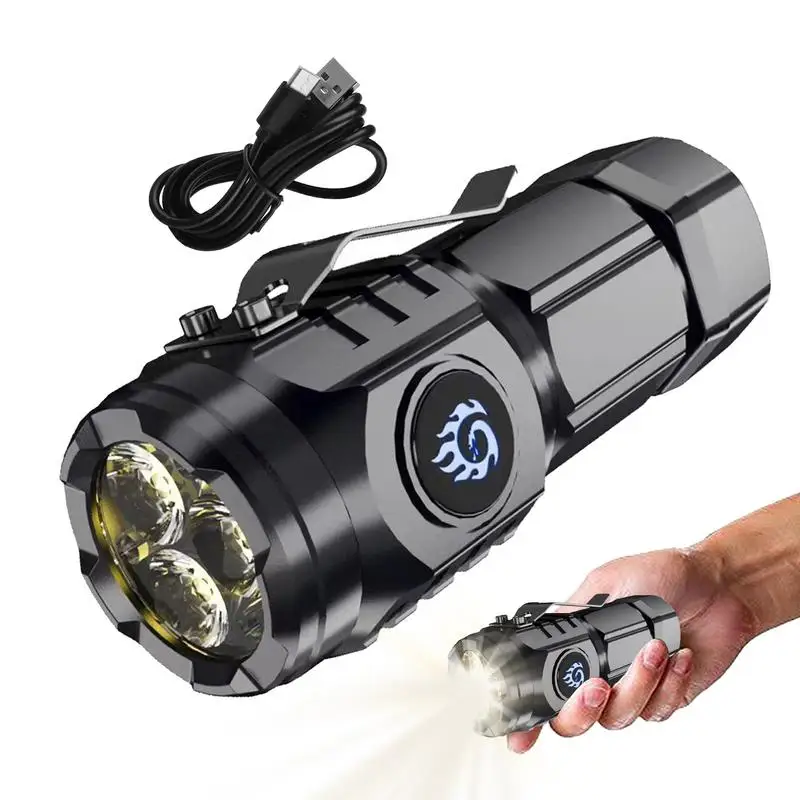 Rechargeable-LED-Flashlights-Bright-Flashlight-Water-Resistant-Compact ...