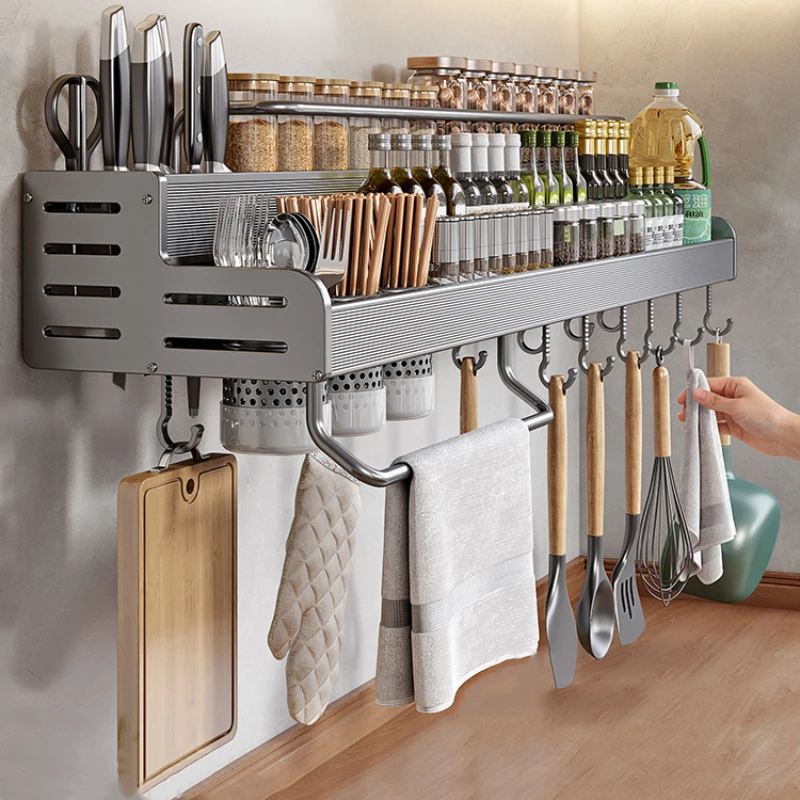 Italian-Kitchen-Spice-Rack-Household-Punch-Free-Multifunctional-Wall ...
