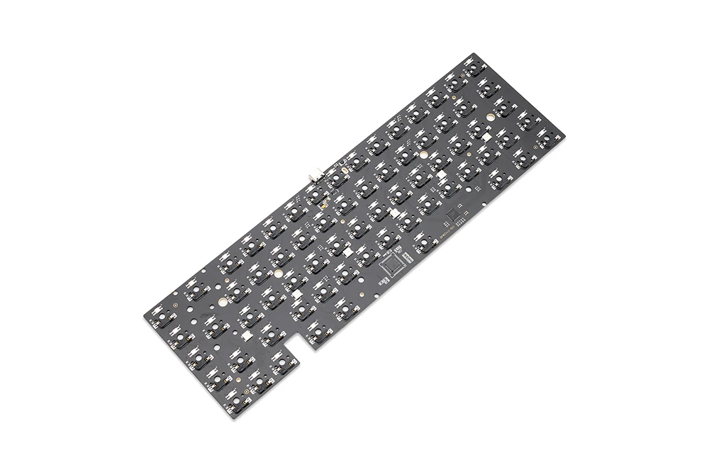 Iso Teclado Mecânico Pcb Swappable Via Firmware Interruptor Underglow ...