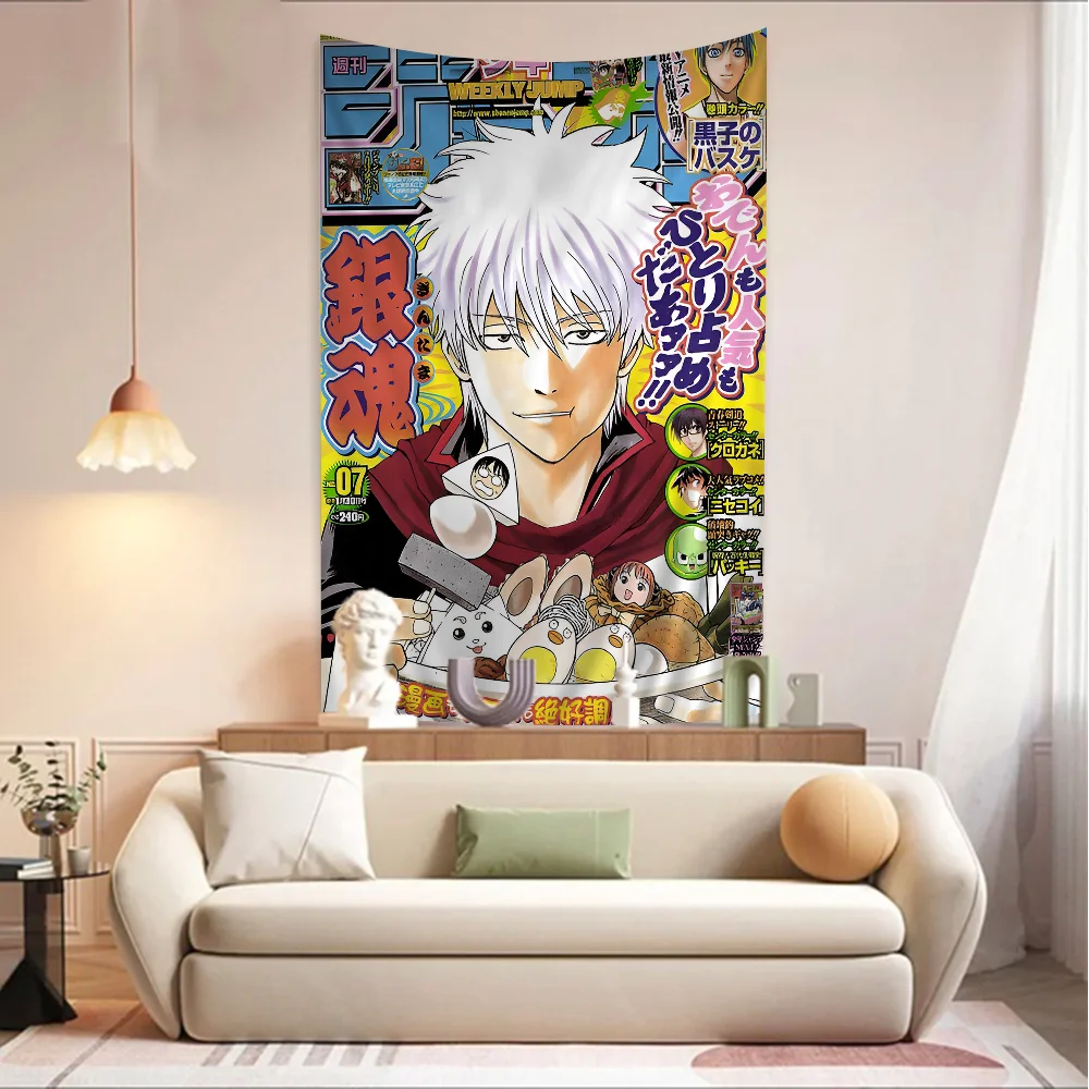 GINTAMA-Anime-Cartoon-Tapestry-Art-Science-Fiction-Room-Home-Decor-Wall ...