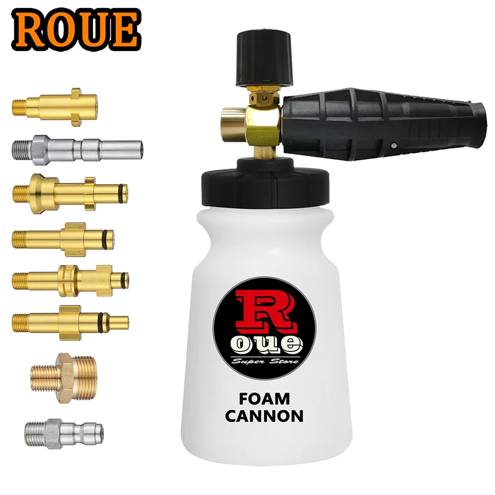 ROUE Snow Foam Lance High Pressure Car Washer Soap Foamer Cannon Nozzle ...