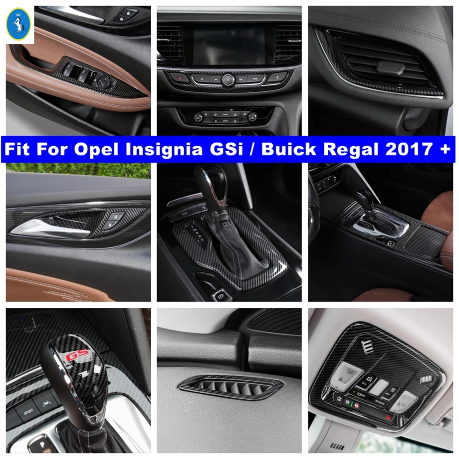 ABS Carbon Fiber Car Door Bowl Lift Button / Air Outlet Accessories ...