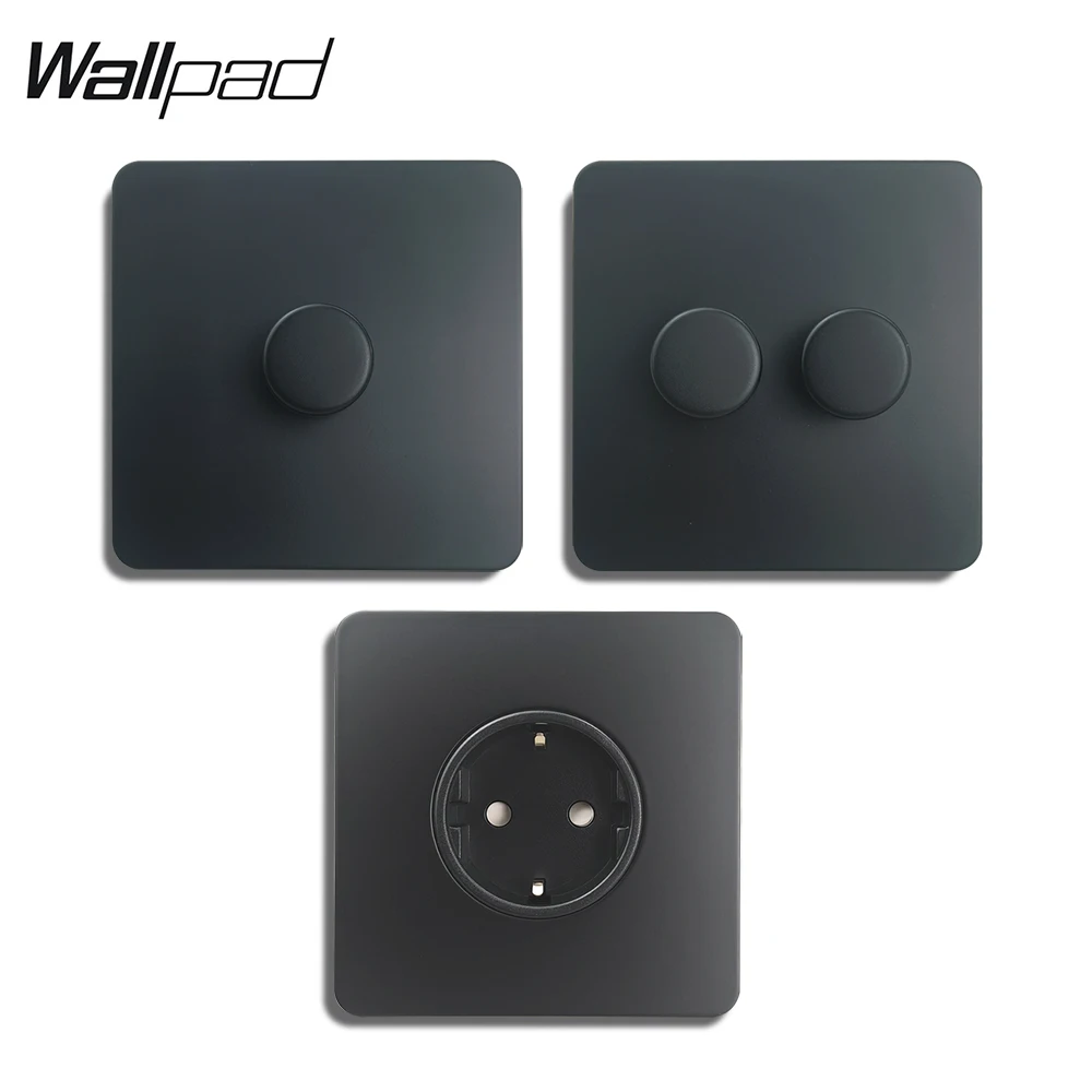Wall-Light-Dimmer-Switch-1-100W-LED-Compatible-EU-Wall-Socket-Matte ...