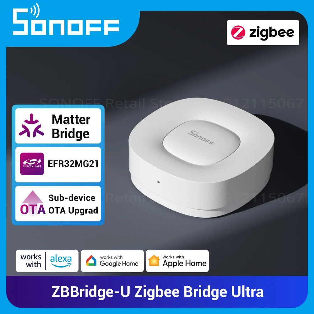 SONOFF-ZBBridge-U-Zigbee-Bridge-Ultra-Matter-Gateway-EFR32MG21-256-Sub ...