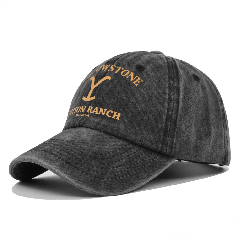Yellowstone-Dutton-Ranch-Baseball-Cap-Vintage-lavado-esportes-chap-u ...