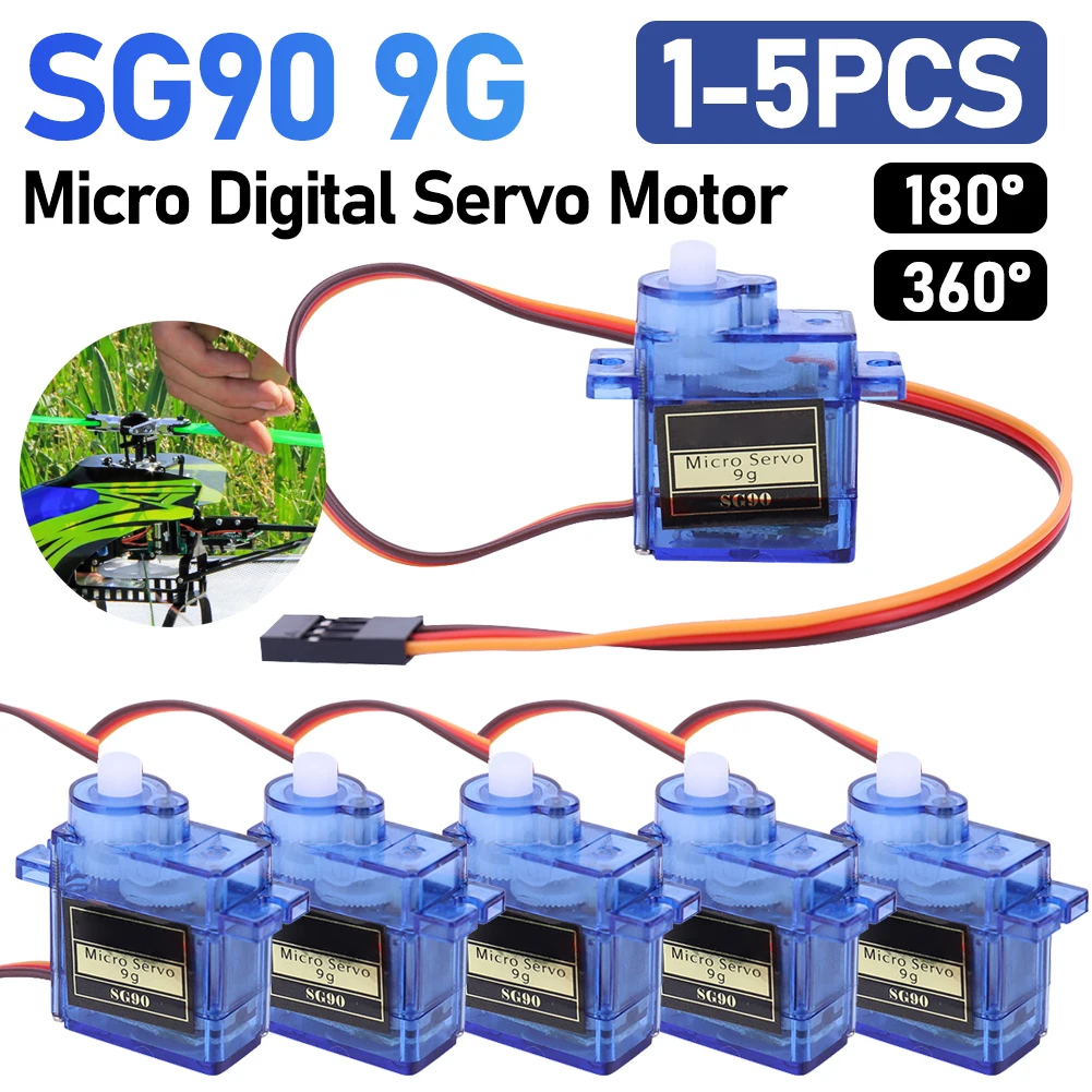 1-5PCS-SG90-9G-Micro-Digital-Servo-Motor-Fixed-Wing-Servo-Motor ...