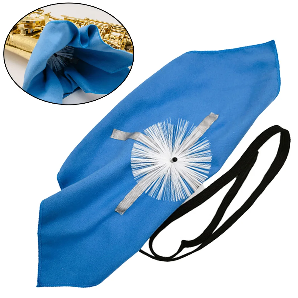 Saxophone Cleaning Cloth With Brush Maintenance Tool Removing Stains ...