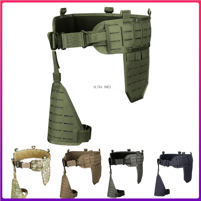 Tactical Belt Molle Padded Modular Belts With Drop Leg Platform Panel ...