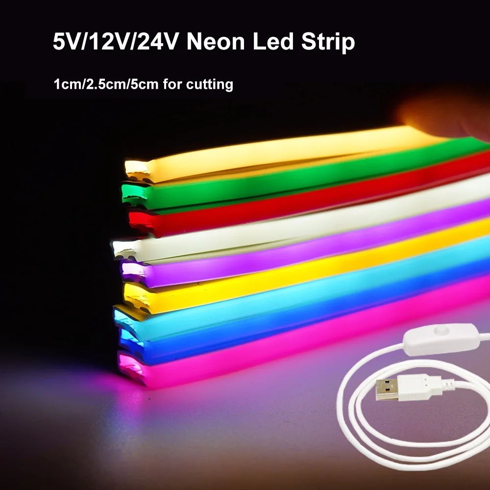 5V-12V-24V-Neon-LED-Strip-Light-For-Lighting-Signs-and-Patterns-IP67 ...