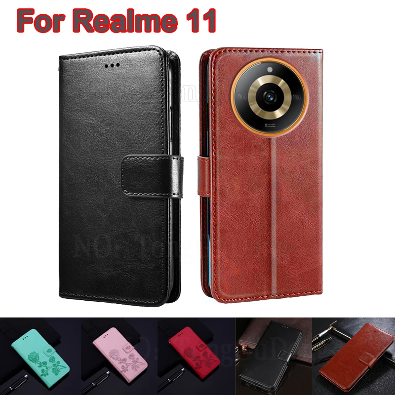 PU-Leather-Case-For-Realme-11-Capa-Realmi-11Pro-Wallet-Cover-For-Realme ...