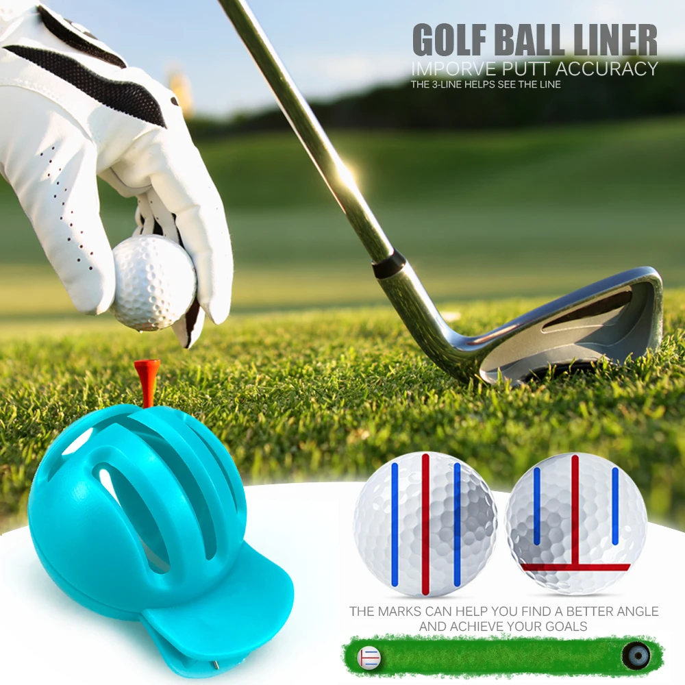 Three-Line-Clip-Golf-Ball-Liner-Marker-Template-Marker-Pen-Putting ...