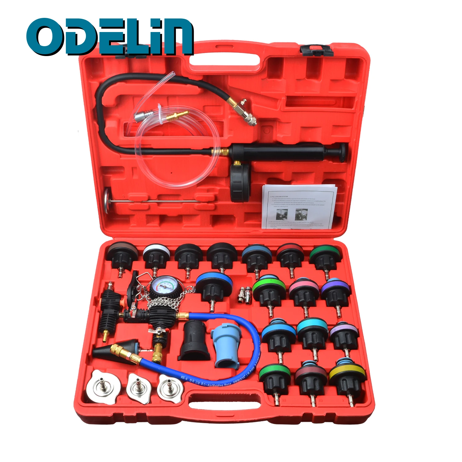 Fuel Pressure Tester Kit 28-Piece Cooling System Kit - Radiator ...