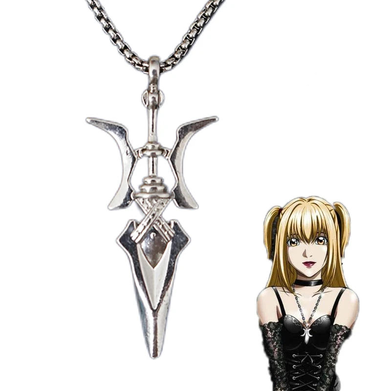 Anime-Death-Note-Misa-Amane-Cosplay-Necklace-Halberd-Pendant-Necklaces ...