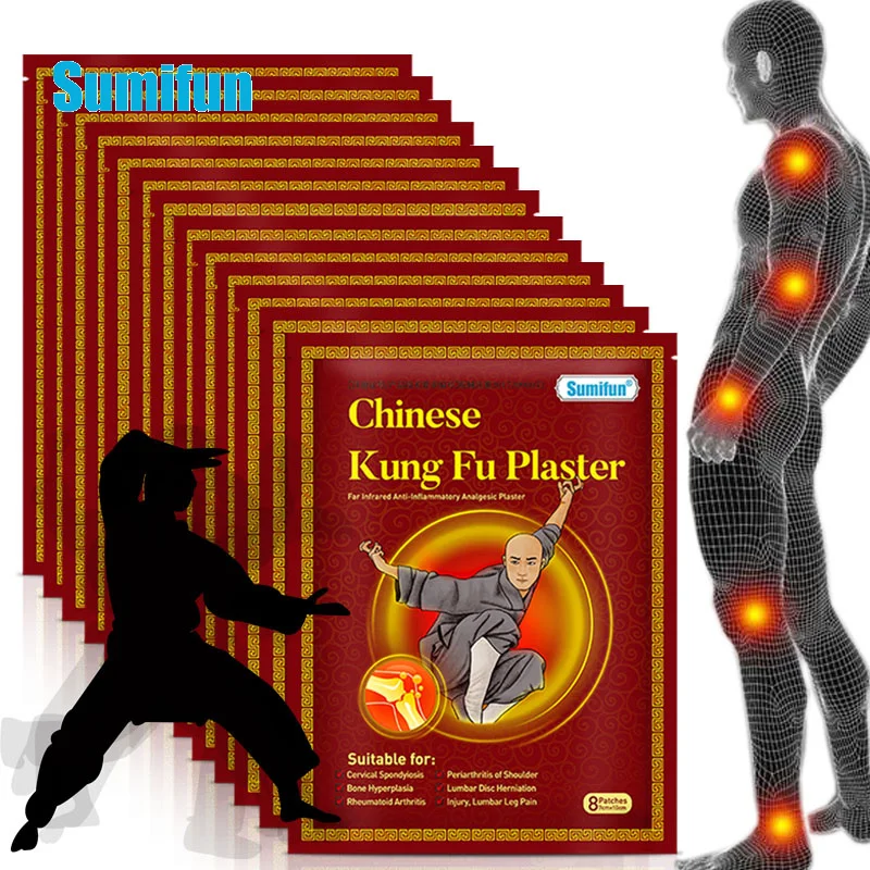 104Pcs Chinese Kung Fu Herbal Medical Pain Relief Patch Rheumatoid ...