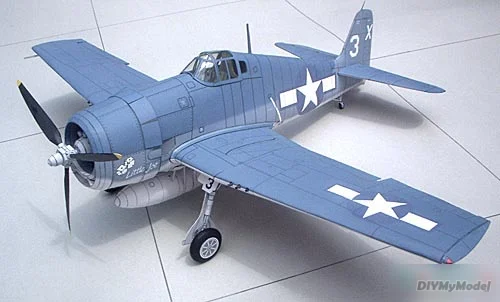 DIYMyModeI-Us-f6f-5n-hellcat-DIY-Handcraft-Paper-Model-KIT-Handmade-Toy ...