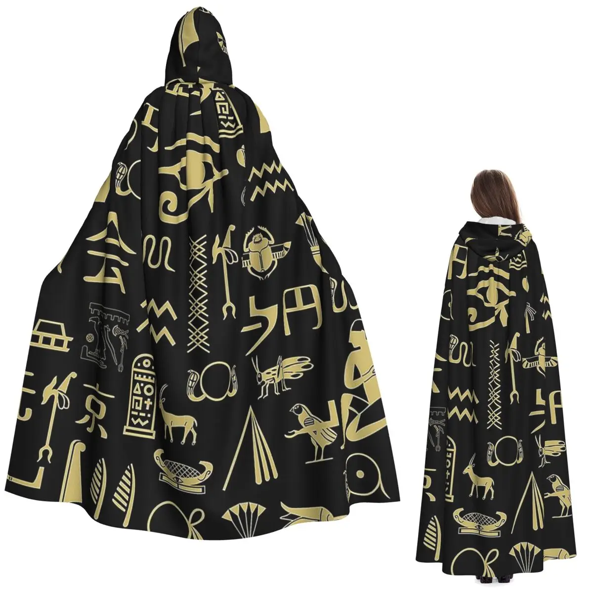 Ancient Egypt God Horus And Anubis Egyptian Pharaoh Long Hooded Cloak ...