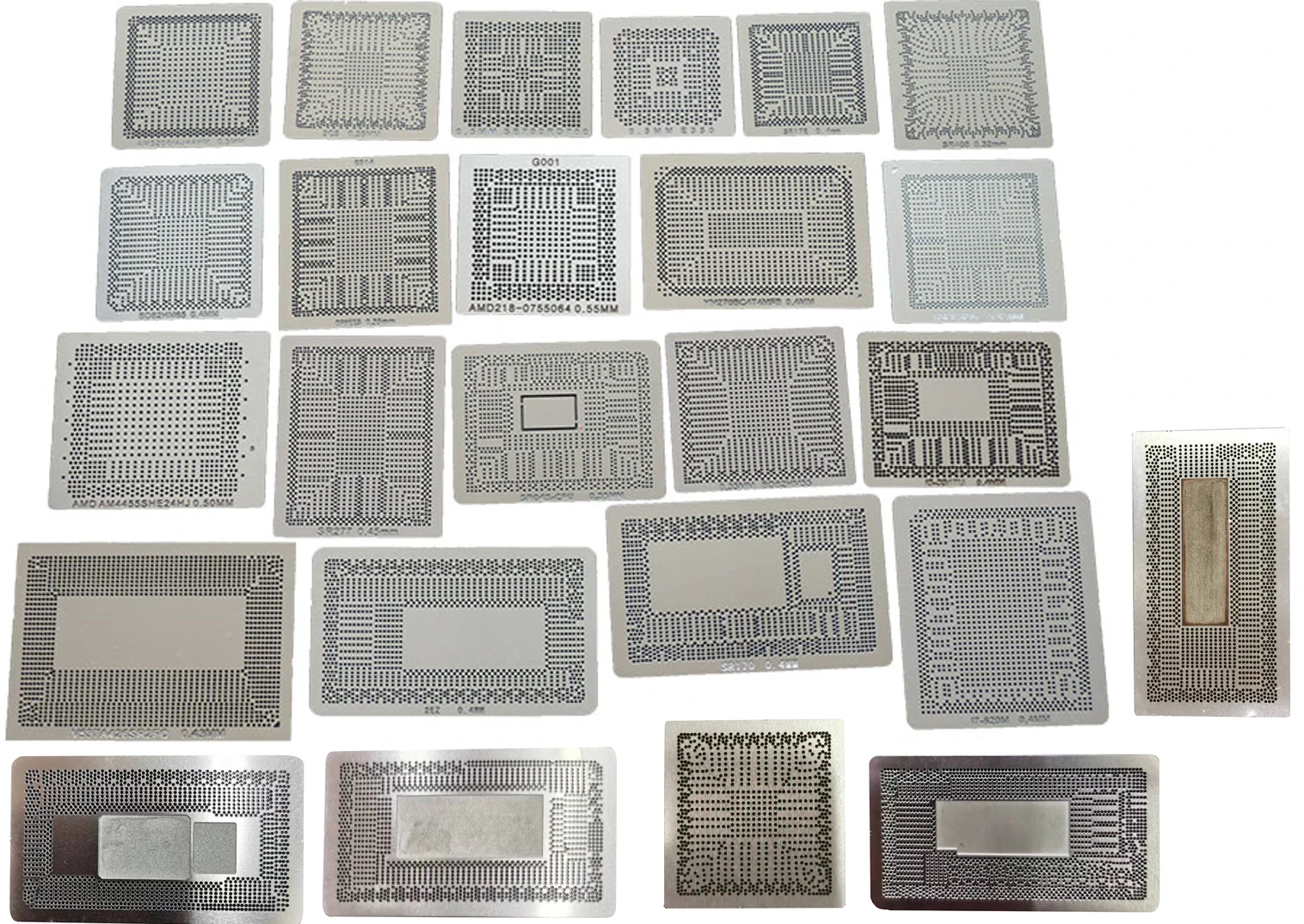 25pcs 4 5 6 7 8 10 11 12 Generation Cpu Stencil Template 2ez V810c390 ...