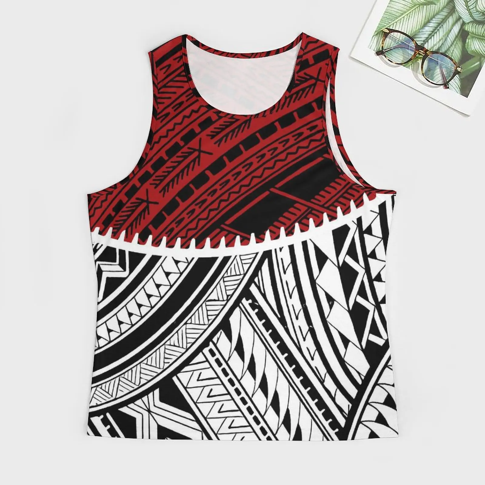 Polynesian Tribal Tank Tops Samoan Men Singlets Island Wear ...
