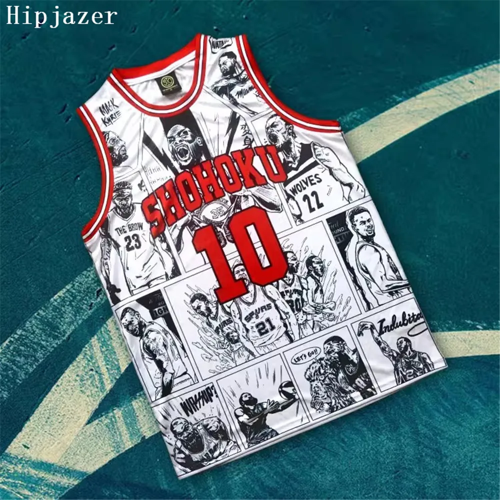 NEW-SD-JAPAN-Design-SHOHOKU-Shirts-10-SAKURAGI-Cartoon-Anime-Basketball ...