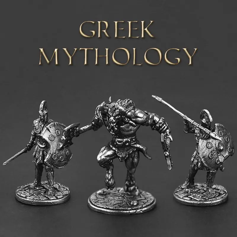 Greek Mythology Gods Armored Fighter Models Miniature DIY for Desk ...