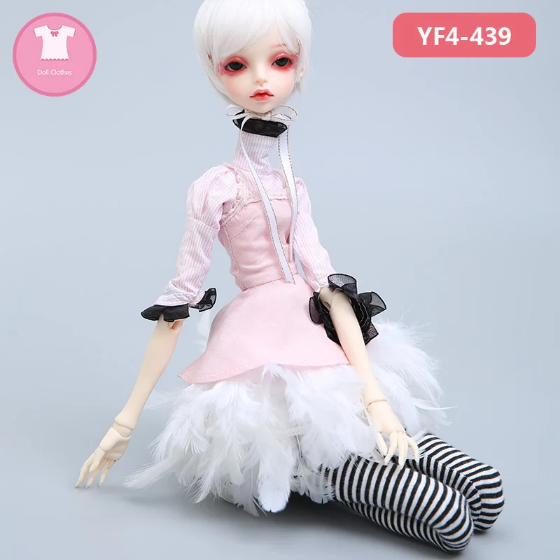 BJD Clothes 1/4 Doll Body For MSD Female Girl Black Dress YF4 to 365 ...