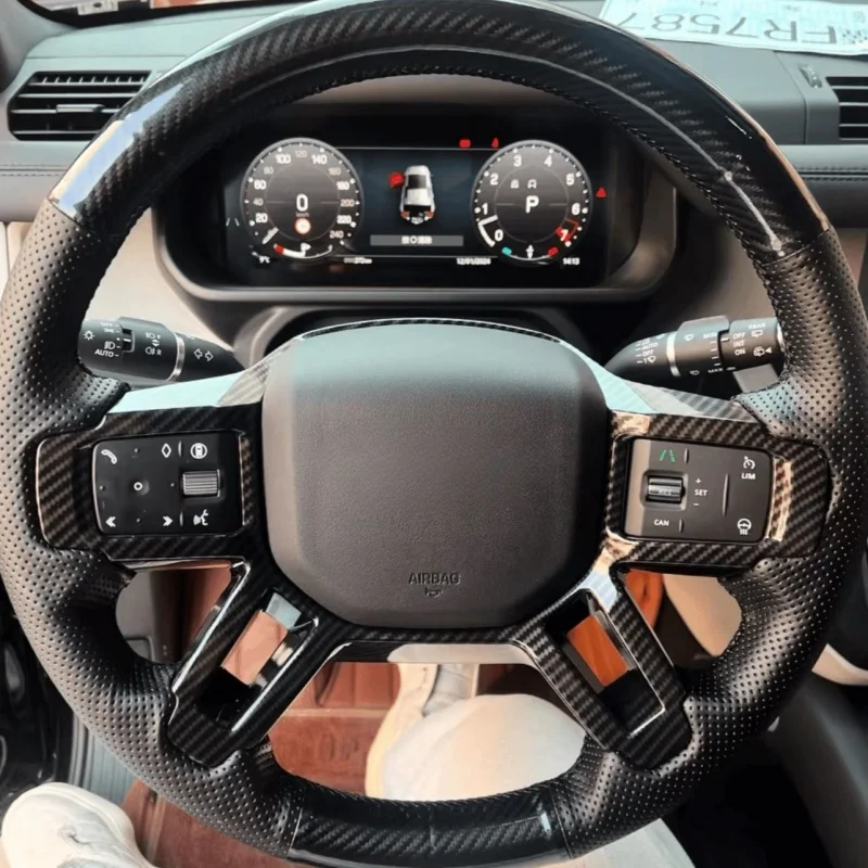 DIY Car Steering Wheel Cover Braid Genuine Leather Carbon Fibre ...